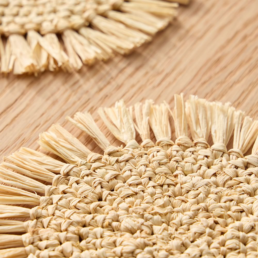 Raffia Coasters | West Elm