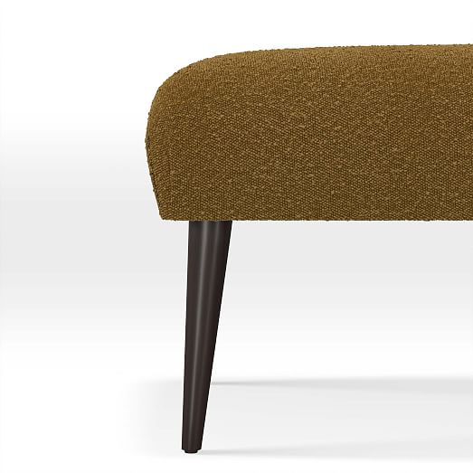 Cone Leg Upholstered Bench | West Elm