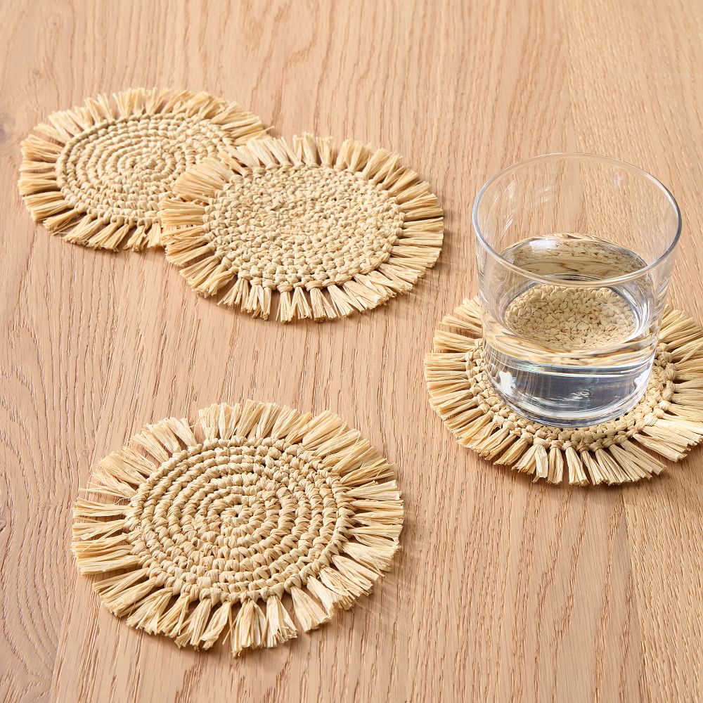 Raffia Coasters | West Elm