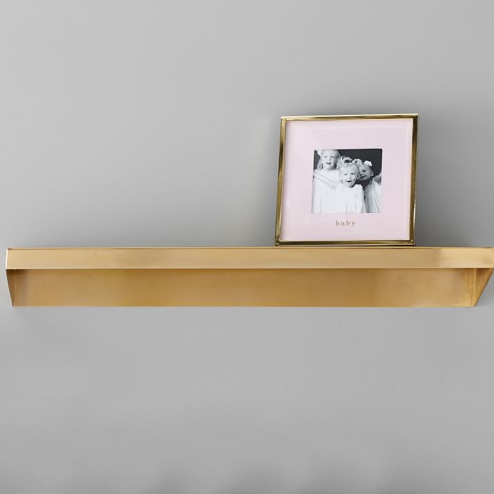 Floating Metal Wall Shelves (24"–36") | West Elm