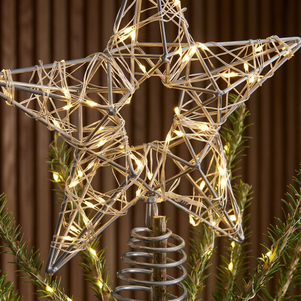 LED Shining Star Tree Topper | West Elm
