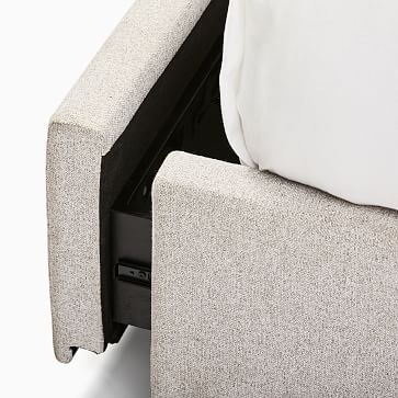 Emmett Side Storage Bed - Grid Tufted | West Elm