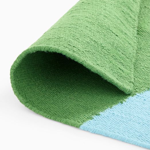 Half Moon Layered Blocks Indoor/Outdoor Rug | West Elm