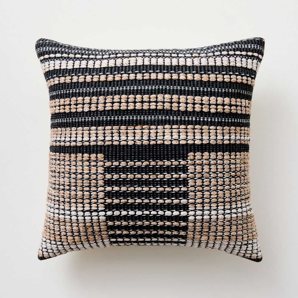 Mixed Texture Indoor/Outdoor Pillow | West Elm