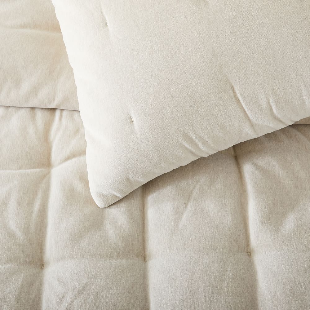 Classic Cotton Velvet Tack Stitch Quilt & Shams | West Elm