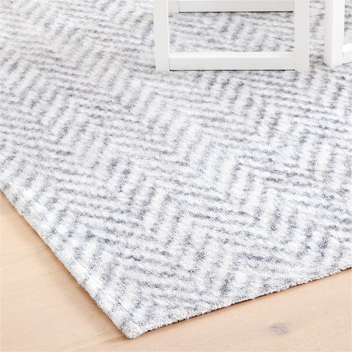 Herringbone Machine Washable Rug | West Elm