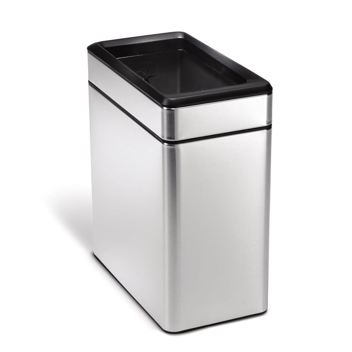 simplehuman Slim Open Can | West Elm
