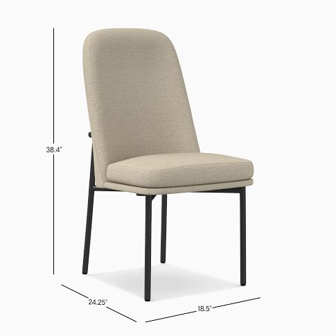 Jack Metal Frame High-Back Dining Chair | West Elm