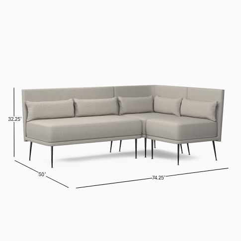 Modern 3-Piece Banquette - Small | West Elm
