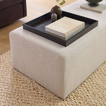 Emmett Rectangle Ottoman | West Elm