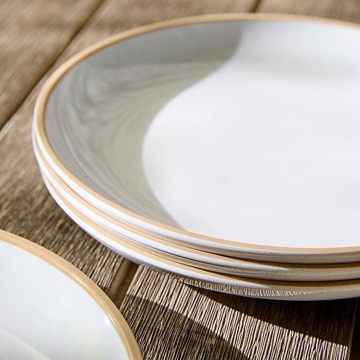 Mill Melamine Outdoor Salad Plate Sets | West Elm