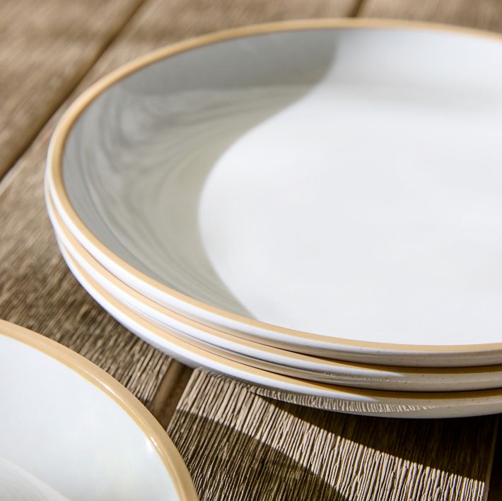 Mill Melamine Outdoor Salad Plate Sets | West Elm