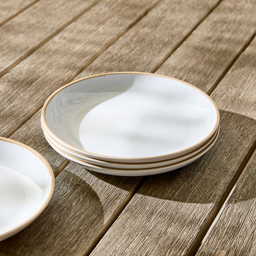 Mill Melamine Outdoor Salad Plate Sets | West Elm
