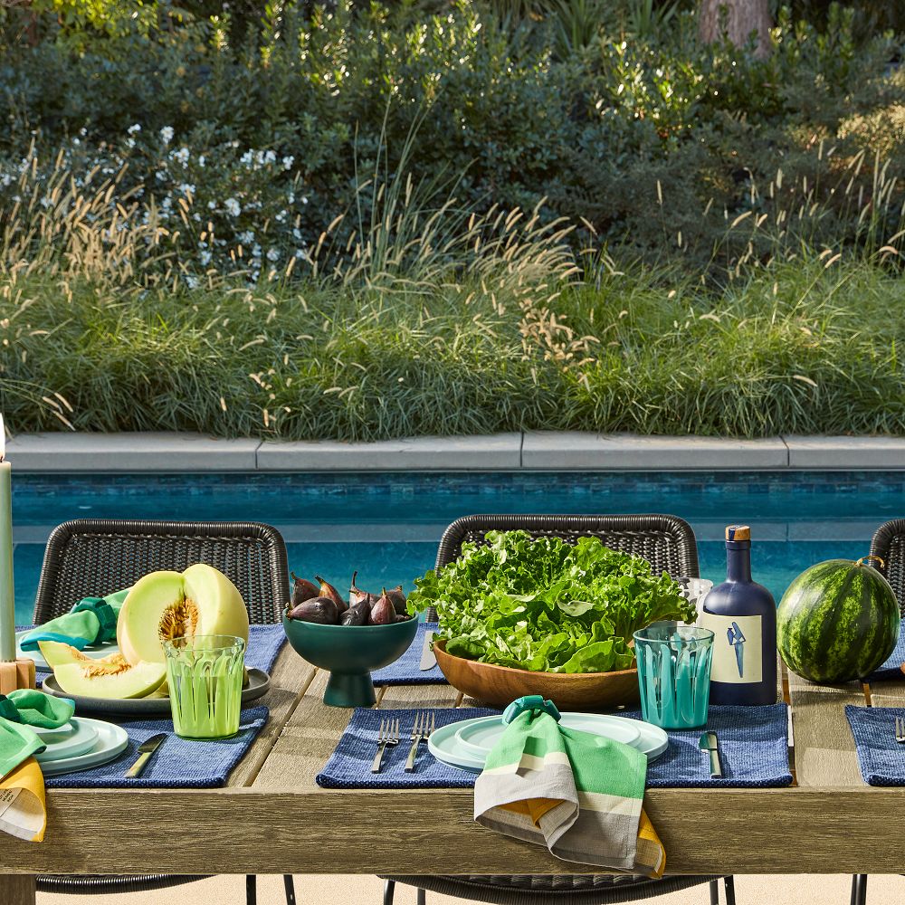 Modern Melamine Outdoor Dinnerware (Set of 16) | West Elm