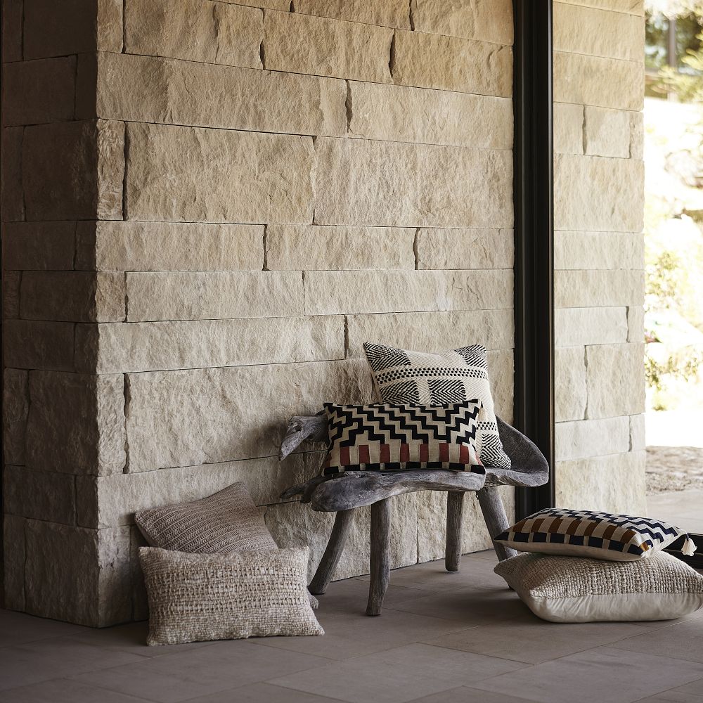 Offset Chevron Pillow Cover | West Elm