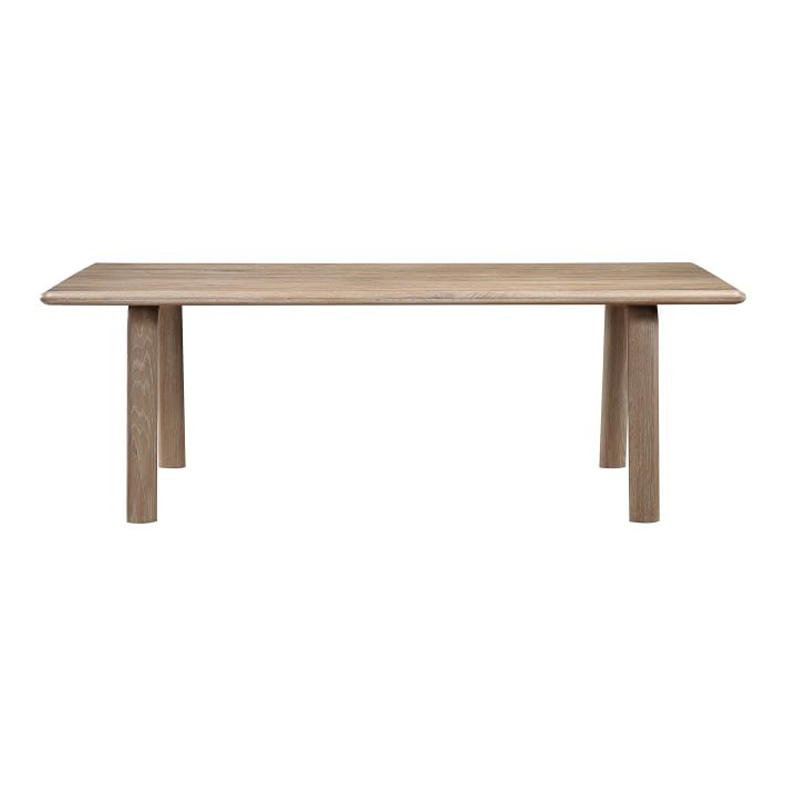 Solid Oak Rectangle Dining Table (88") | West Elm