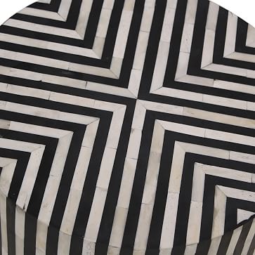 Striped Side Table | West Elm