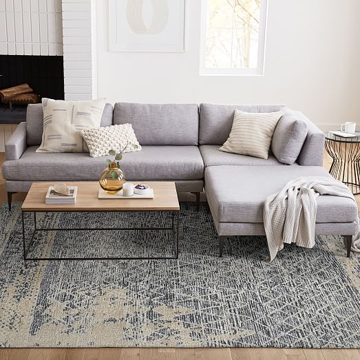 Hand-Knotted Fragment Rug | West Elm