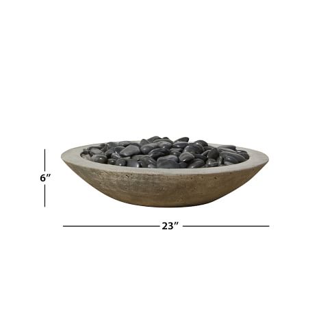 Zen Cast Stone Indoor/Outdoor Bowl Planter | West Elm
