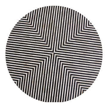 Striped Side Table | West Elm