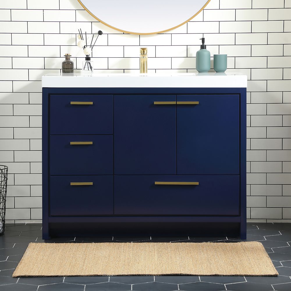 Donovan Single Bathroom Vanity (24"–48") - Blue/Green | West Elm