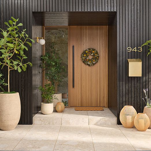 Curved Ficonstone Indoor/Outdoor Planters | West Elm