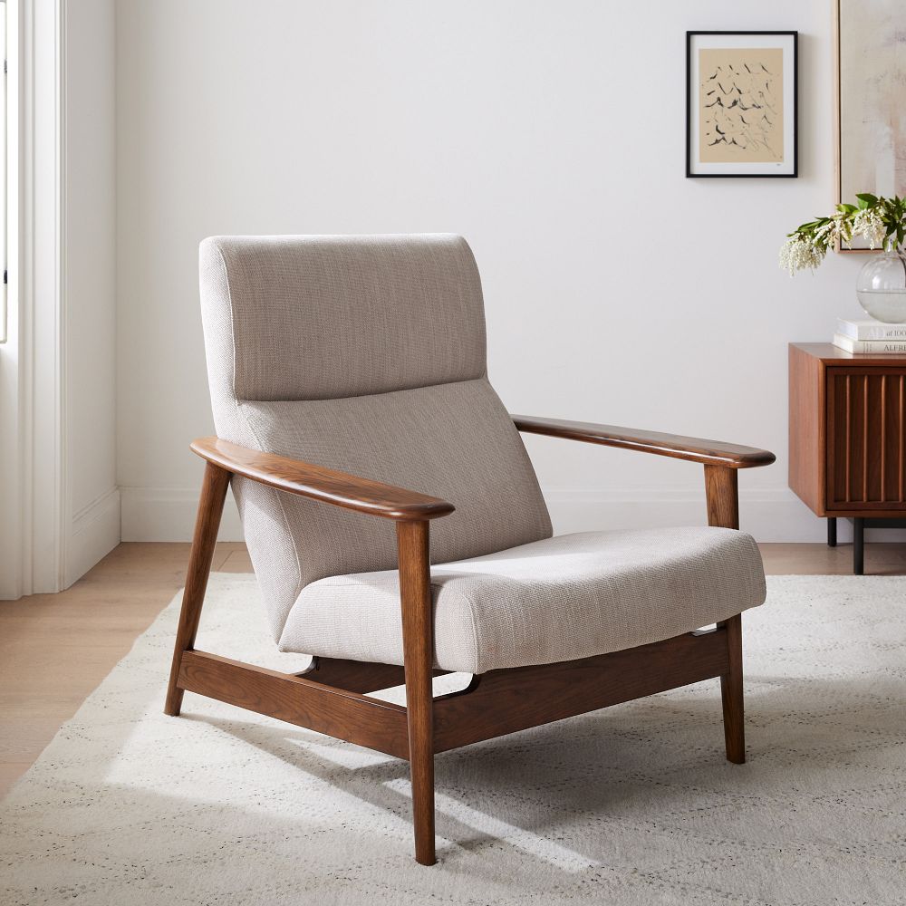 Mid-Century Show Wood High-Back Chair | West Elm