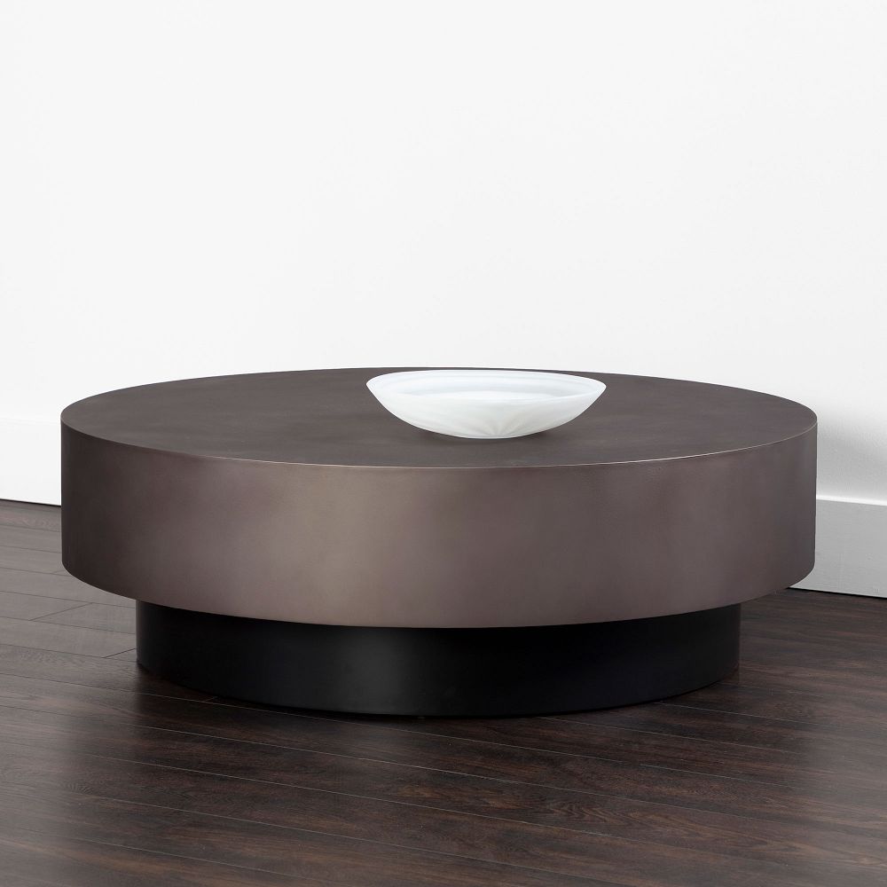 Modern Gold Steel Coffee Table | West Elm