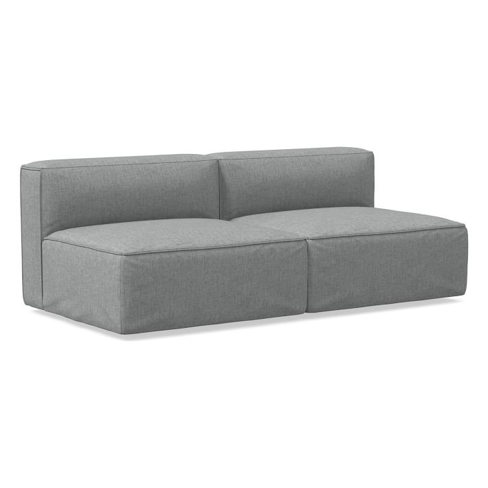 Remi Slipcover 2-Piece Armless Sofa (70") | West Elm