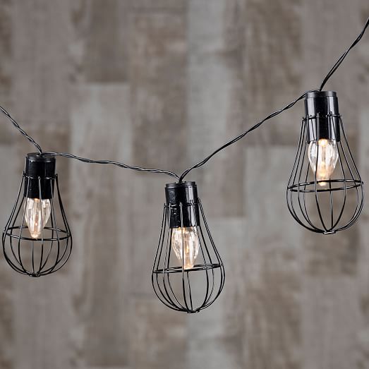 Solar 10L String Light - Tear Drop | West Elm