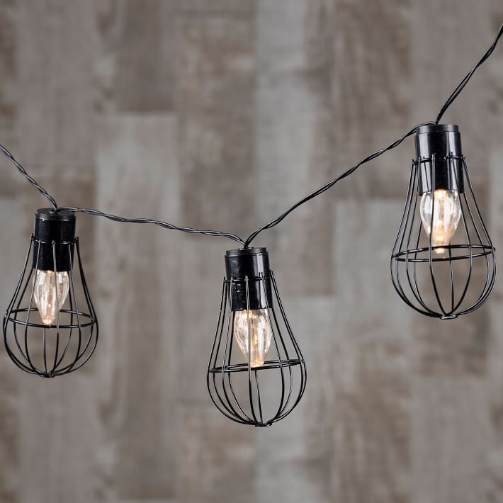 Solar 10L String Light - Tear Drop | West Elm