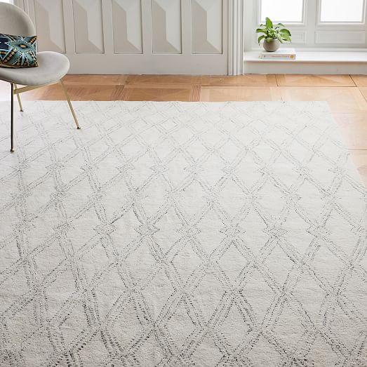 Hazy Lattice Rug | West Elm
