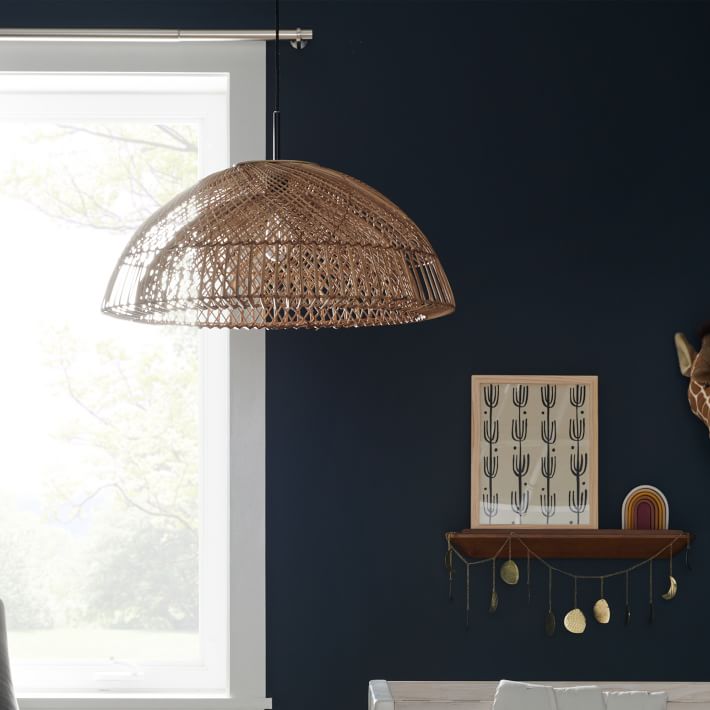 Wicker Dome Pendant (28") | West Elm