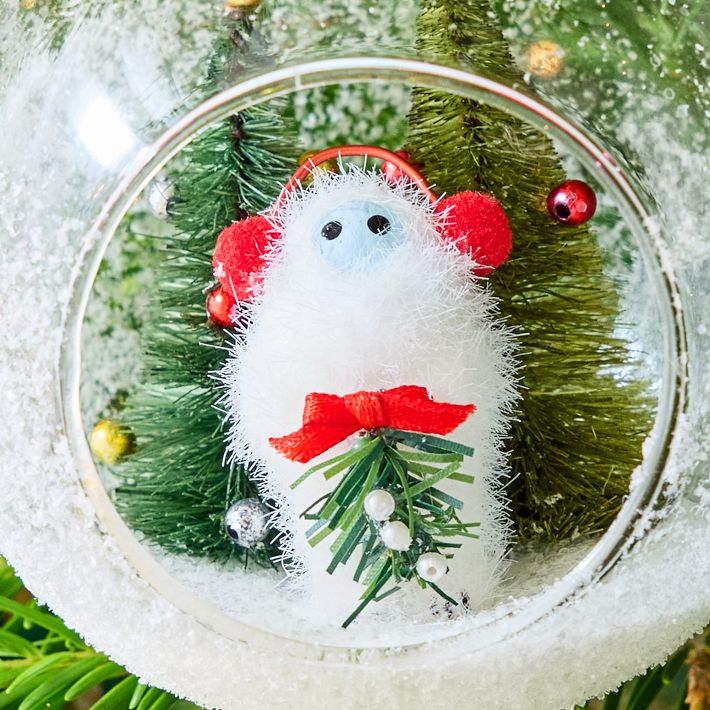 Yeti Glass Ornaments | West Elm