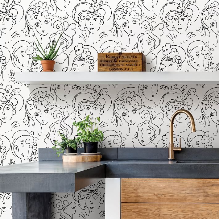 Ladies Who Lunch Wallpaper | West Elm