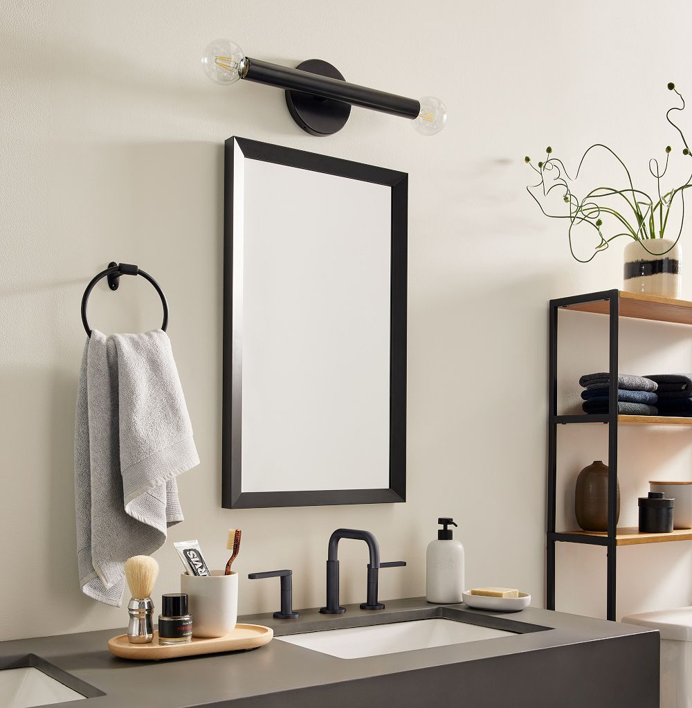 Streamline Concrete Double Bathroom Vanity (63") | West Elm