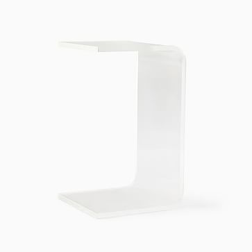 Acrylic C-Shaped Side Table (14") | West Elm