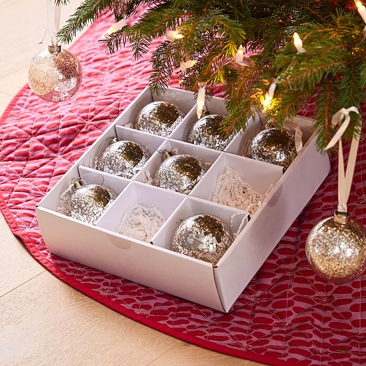 Medium Mercury Ball Ornaments (Set of 9) | West Elm