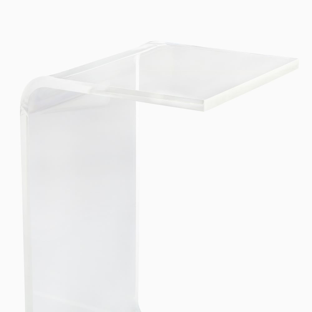 Acrylic C-Shaped Side Table (14") | West Elm