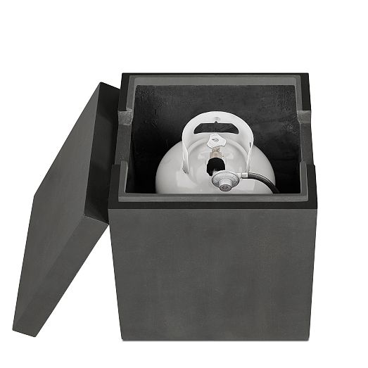 Concrete Low Propane Tank Cover | West Elm