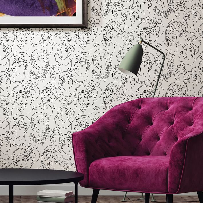 Ladies Who Lunch Wallpaper | West Elm