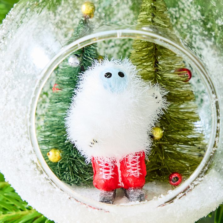 Yeti Glass Ornaments | West Elm