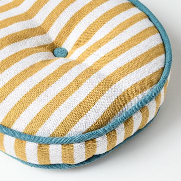 Pop Stripe Indoor/Outdoor Round Pillow | West Elm