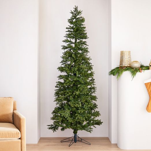 Narrow Pine Green Christmas Tree | West Elm