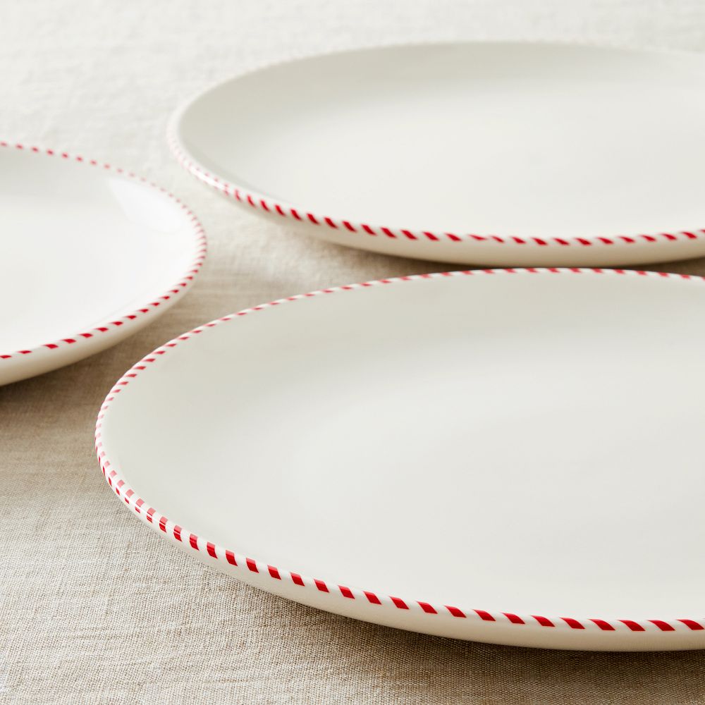 St. Jude Candy Cane Dinner Plate Sets | West Elm