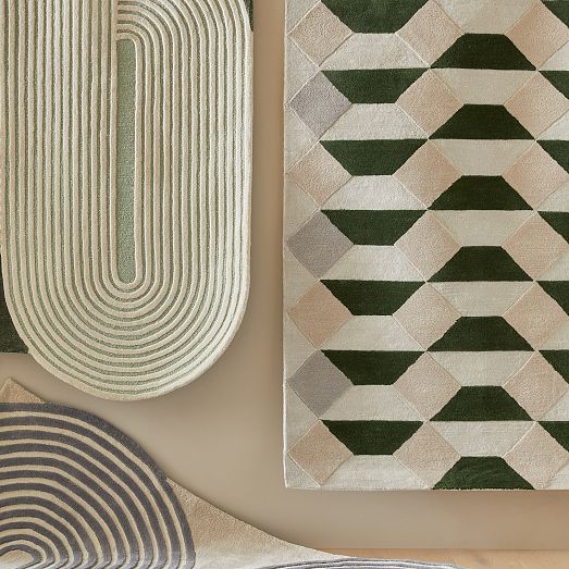 Faceted Tile Rug | West Elm