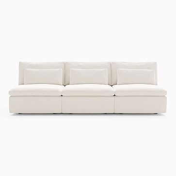 Harmony Modular Armless Sofa (70"–105") | West Elm