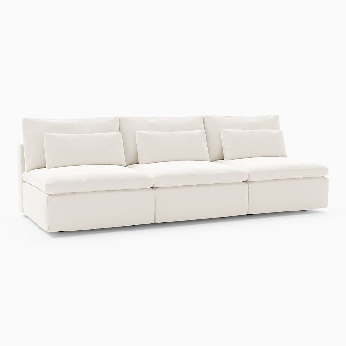 Harmony Modular Armless Sofa (70"–105") | West Elm