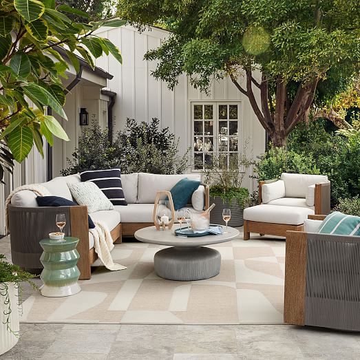 Poolside Geo Indoor/Outdoor Rug | West Elm