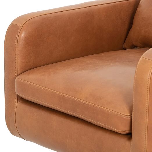 Rounded Back Swivel Chair | West Elm